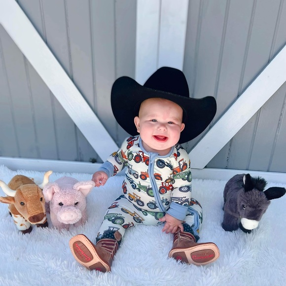 Benji and Bru Clothing Co. | Pajamas | Vintage Tractors Bamboo ...